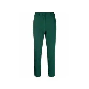 BLANCA VITA Cropped Tailored Trousers - Green