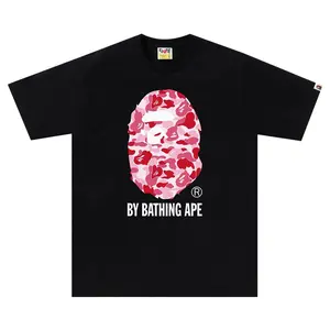 A BATHING APE Abc Camo Bathing Ape Tee /pink - Black