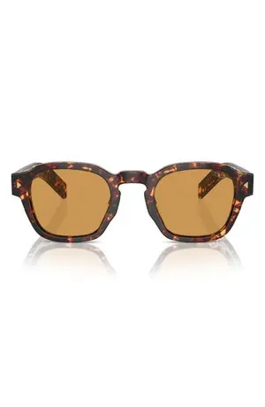 Prada 49mm Round Phantos Sunglasses - Tortoise