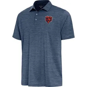 ANTIGUA Chicago Bears Layout Polo - Heather Navy