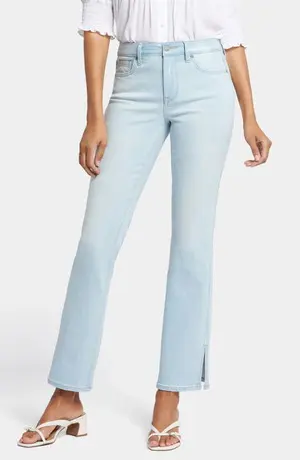 NYDJ Barbara Side Slit Bootcut Jeans - Oceanfront