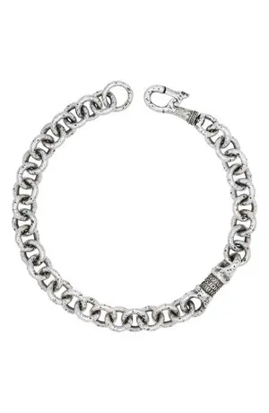 John Varvatos Artisan Sterling Chain Bracelet - Silver