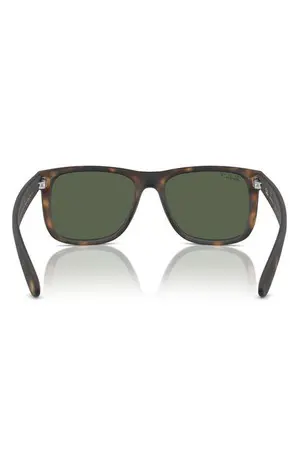 Ray-ban 55mm Polarized Square Sunglasses - Brown Havana