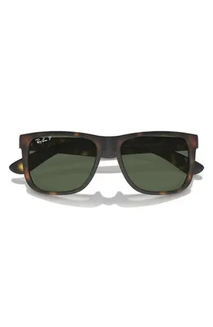 Ray-ban 55mm Polarized Square Sunglasses - Brown Havana