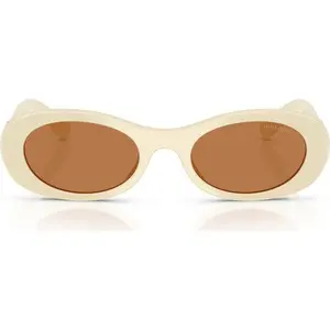 MIU MIU Miu Miu 50mm Oval Sunglasses