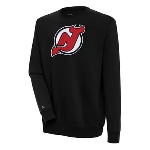 ANTIGUA New Jersey Devils Victory Pullover Sweatshirt - Black