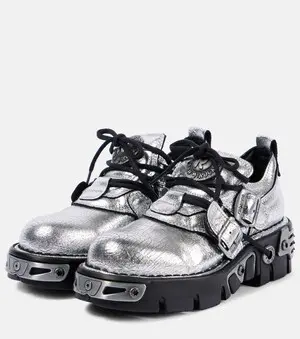 Rabanne X New Rock Embellished Leather Boots