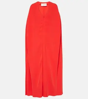 Valentino Garavani Caped Silk Gown