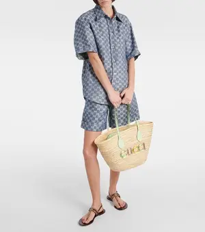 Gucci Straw Basket Bag