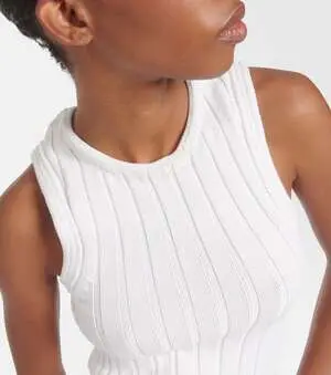 Khaite Manu Cotton-blend Tank Top