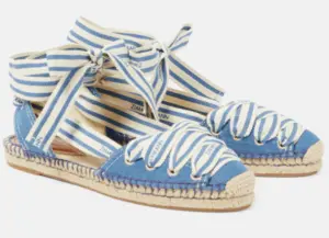 Zimmermann Sol Denim Espadrilles Blue,white