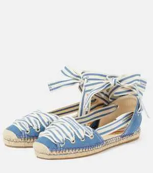 Zimmermann Sol Denim Espadrilles - Blue