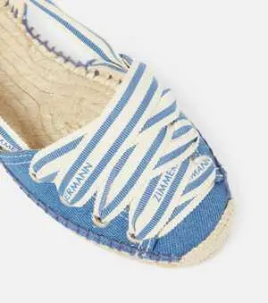 Zimmermann Sol Denim Espadrilles - Blue