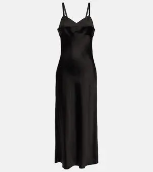 Khaite Joely Satin Slip Dress