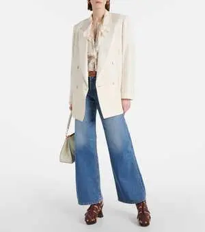 RE/DONE Mid-rise Wide-leg Jeans - Blue