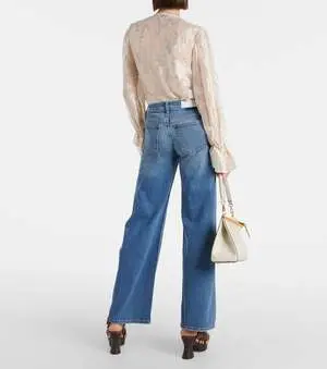 RE/DONE Mid-rise Wide-leg Jeans - Blue