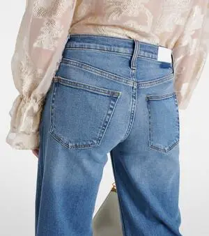 RE/DONE Mid-rise Wide-leg Jeans - Blue
