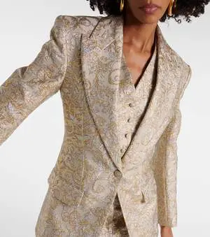 Stella McCartney Single-breasted Brocade Blazer