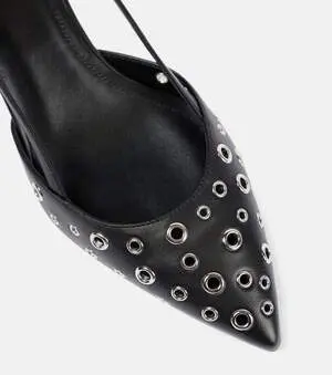 Isabel Marant Étoile Pilia Leather Slingback Pumps