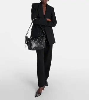 Isabel Marant Leyden Small Studded Leather Shoulder Bag