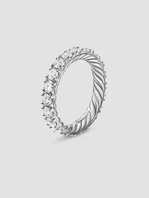 David Yurman Eden Eternity Band Ring In Platinum