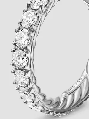 David Yurman Eden Eternity Band Ring In Platinum