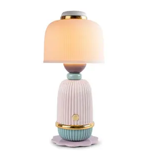 LLADRO Porcelain Kokeshi Lamp - Pink