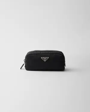 Prada Re-nylon And Saffiano Leather Necessaire - Black