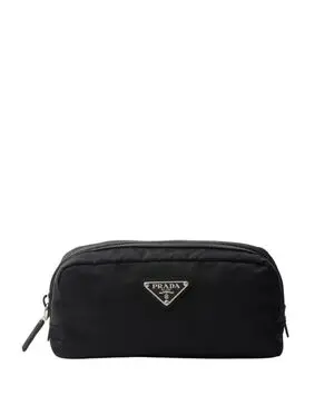 Prada Re-nylon And Saffiano Leather Necessaire - Black