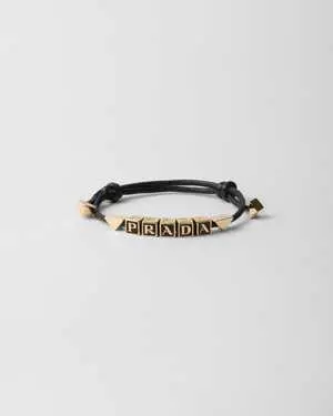 Prada Nappa Leather Bracelet - Black