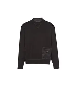 Prada Technical Fabric Weathirt - Black
