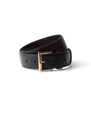 Prada Leather Belt - Black