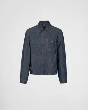Prada Chambray Blouson Jacket