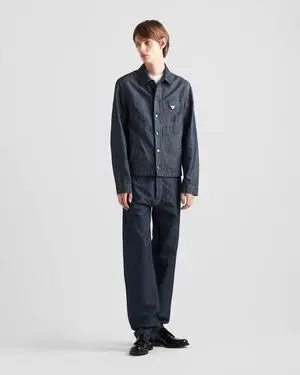 Prada Chambray Blouson Jacket