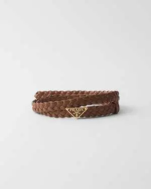 Prada Nappa Leather Belt - Cognac