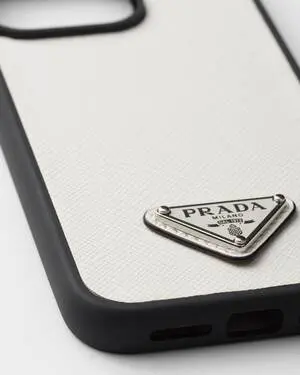 PRADA iPhone 15 Pro/Pro Max レザーケース 直営店☆PRADA サフィアーノレザー iPhone 15 Pro Max用 カバー (PRADA