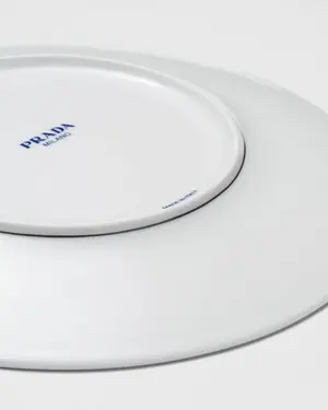 Prada Porcelain Charger Plate Checkerboard