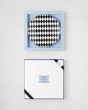 Prada Porcelain Charger Plate Checkerboard
