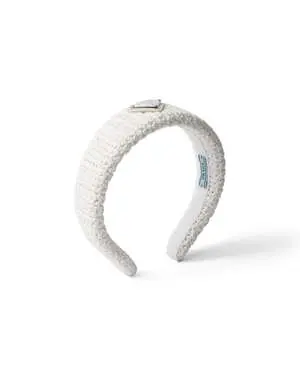Prada Crochet Headband - White
