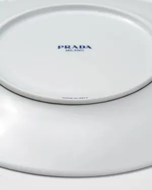Prada Porcelain Charger Plate Vienna Red