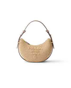 Prada Arqué Crochet Shoulder Bag - Neutral
