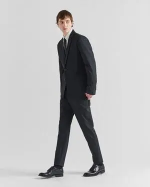 Prada Single-breasted Techno Stretch Suit - Black