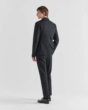 Prada Single-breasted Techno Stretch Suit - Black
