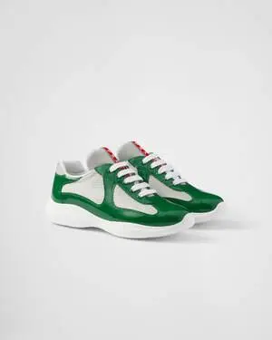Prada America's Cup Fabric Sneakers - Green