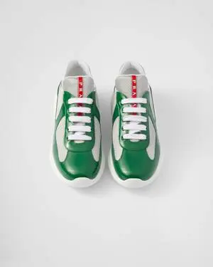 Prada America's Cup Fabric Sneakers - Green