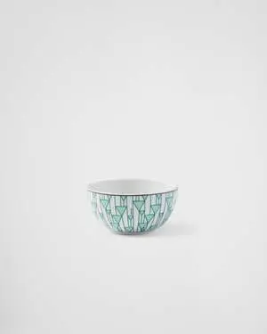 Prada Set Of Two Porcelain Bowls - Green