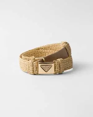 Prada Crochet Belt - Natural