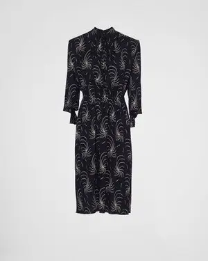 Prada Printed Sablé Dress