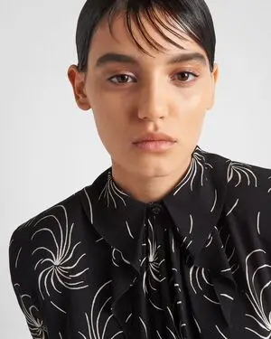 Prada Printed Sablé Dress