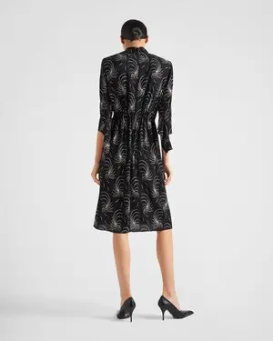 Prada Printed Sablé Dress